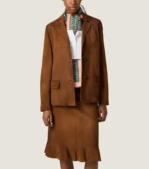 Miu Miu Suede Tailored Jacket