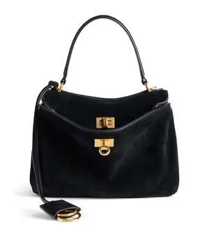 Balenciaga Mini Suede Rodeo Top-handle Bag