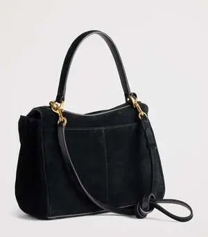 Balenciaga Mini Suede Rodeo Top-handle Bag