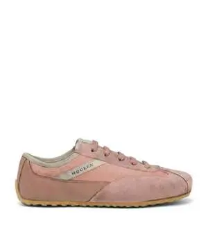 Alexander McQueen Suede Boxe Sneakers - Brown