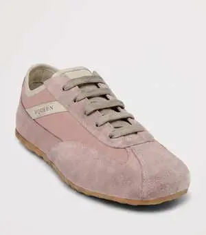 Alexander McQueen Suede Boxe Sneakers - Brown