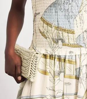 Tory Burch Silk-cotton Printed Midi Dress