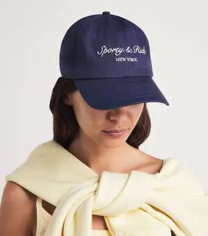 SPORTY & RICH Syracuse Cotton Baseball Cap