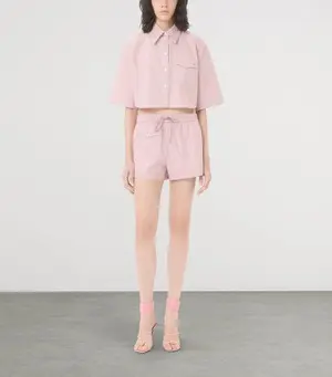 Valentino Garavani Cotton Cropped Shirt