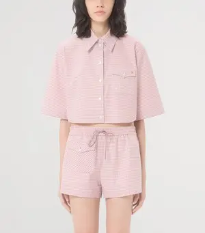 Valentino Garavani Cotton Cropped Shirt