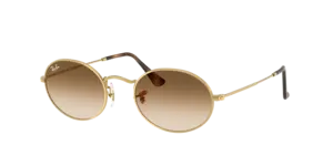 Ray-ban Sunglass Oval Metal - Clear Gradient Brown