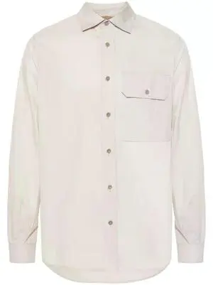 TEN C Classic-collar Poplin Shirt