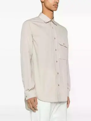 TEN C Classic-collar Poplin Shirt