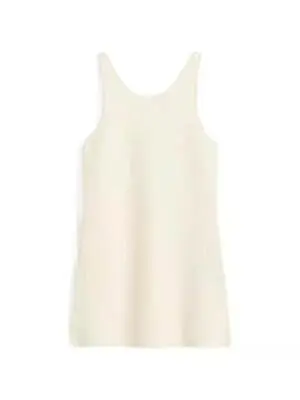 TOTEME Compact Knit Round Neck Sleeveless Tank Top