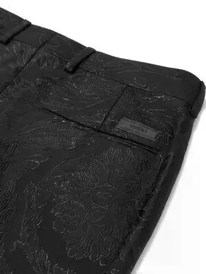 Versace Embossed Floral Trousers