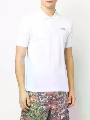 DIESEL® Cotton Logo Print Polo Shirt