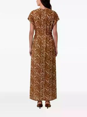 NICHOLAS Marley Dress Abstract Animal Print - Brown