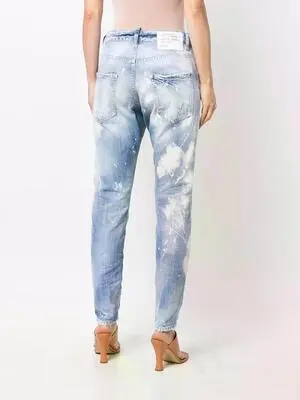 Dsquared2 Paint Splatter Tapered Jeans