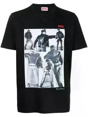DIESEL® Graphic Print T-shirt - Black