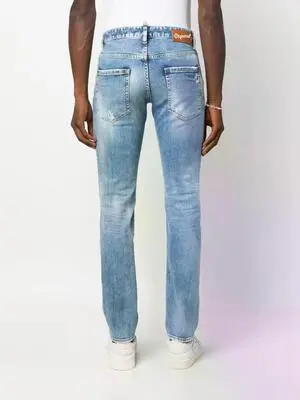 Dsquared2 Distressed Straight-leg Jeans