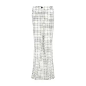 LILY AND LIONEL Chess Check Print Trouser In & Black - White