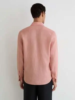 REISS Ruban Linen Cutaway-collar Regular-fit Shirt