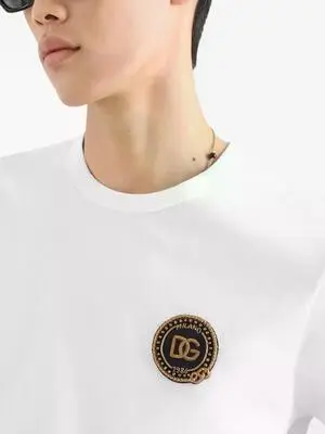Dolce & Gabbana Cotton T-shirt With Patch - White