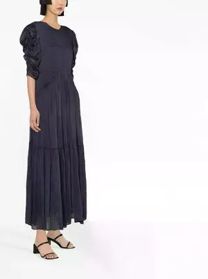 Isabel Marant Étoile Puff-sleeve Tiered Dress