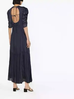 Isabel Marant Étoile Puff-sleeve Tiered Dress