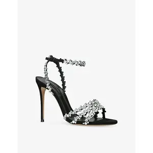 Casadei Julia Love Embellished Leather High Heel Sandals