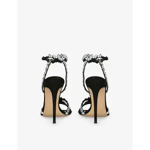 Casadei Julia Love Embellished Leather High Heel Sandals
