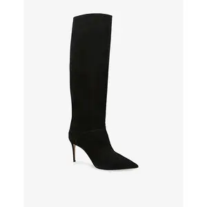 Casadei Julia Renna Suede Knee-high Boots