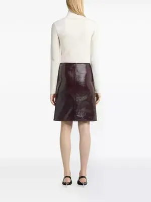 COURREGES Logo Embroidered Zipped Cardigan