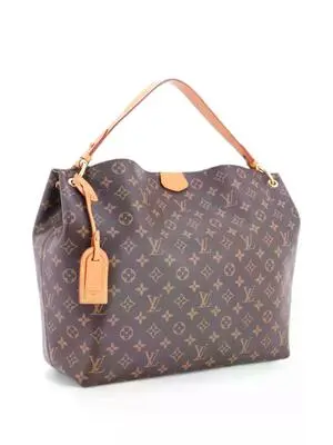 LOUIS VUITTON Graceful Mm Hobo Bag Monogram Canvas