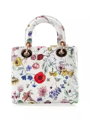 Dior Lady Bag Printed Leather Small Satchel - Multicolour