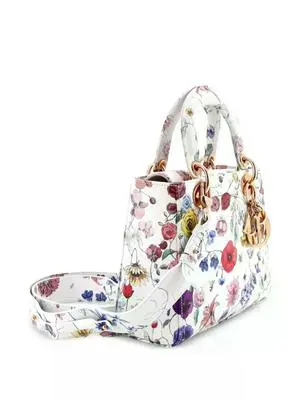 Dior Lady Bag Printed Leather Small Satchel - Multicolour