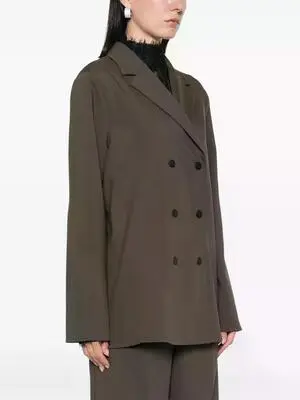 RÓHE Earth Virgin Wool Double-breasted Tailored Blazer