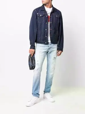 Dsquared2 Distressed-effect Straight-leg Jeans - Blue
