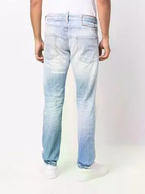 Dsquared2 Distressed-effect Straight-leg Jeans - Blue