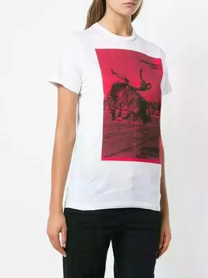 Dsquared2 Printed Cotton T-shirt - White