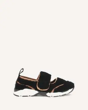 Marni Mary Jane Shearling Sneakers - Black