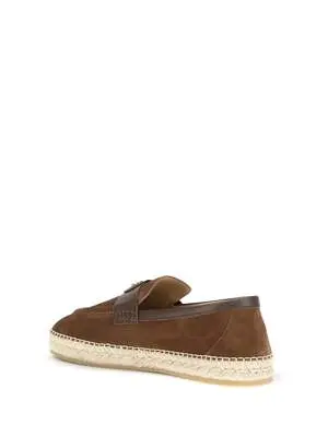 Valentino Garavani Suede Vlogo Espadrilles - Brown