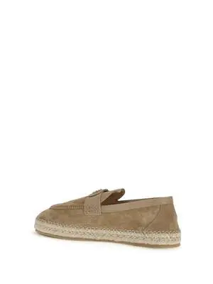 Valentino Garavani Suede Vlogo Signature Espadrilles - Cream