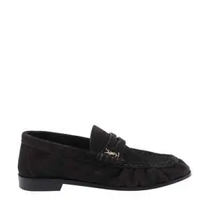 Saint Laurent Le Loafer Loafers With Gold Tone Embellishment - Brown