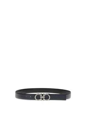 FERRAGAMO Reversible And Adjustable Gancini Belt