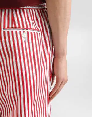 Dolce & Gabbana Striped Poplin Trousers