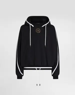 Dolce & Gabbana Cotton Hooded Sweatshirt - Blue