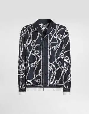 Dolce & Gabbana Marina-print Silk Twill Shirt - Multicolor