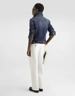 Dolce & Gabbana Striped Jersey Polo Shirt