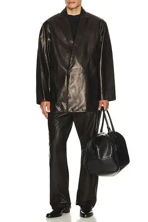 Fear Of God Relaxed Long Leather Jacket