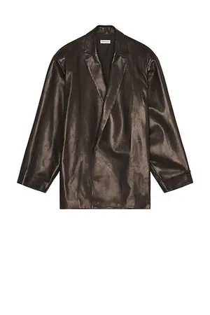 Fear Of God Relaxed Long Leather Jacket