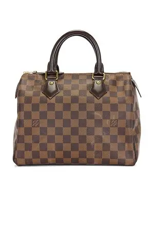 LOUIS VUITTON Damier Ebene Speedy 25 Handbag