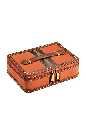 Wolf Ida Travel Zip Jewelry Case With Handle