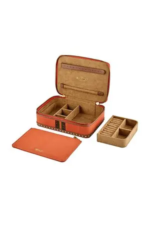 Wolf Ida Travel Zip Jewelry Case With Handle