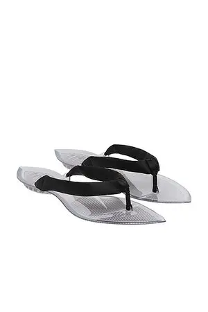 Alaïa Padded Thong Sandals - Noir